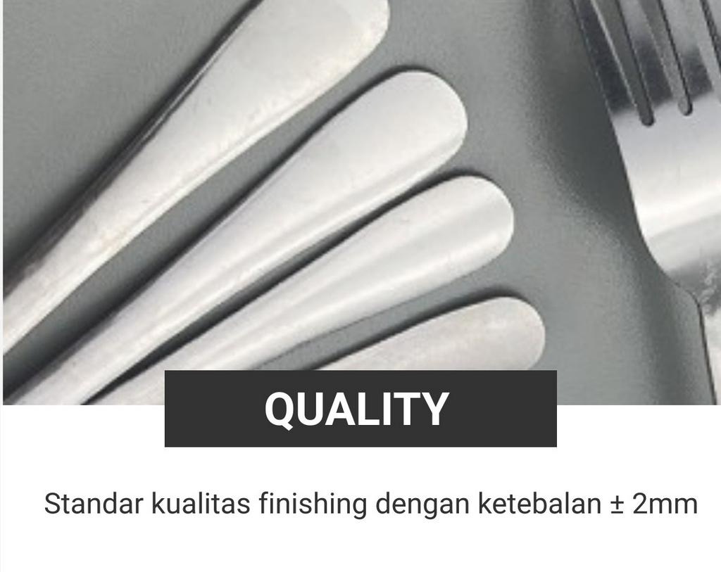 Jual SUBRON 24pcs SET Sendok Garpu Makan Tebal Stainless 26 gram Alat ...