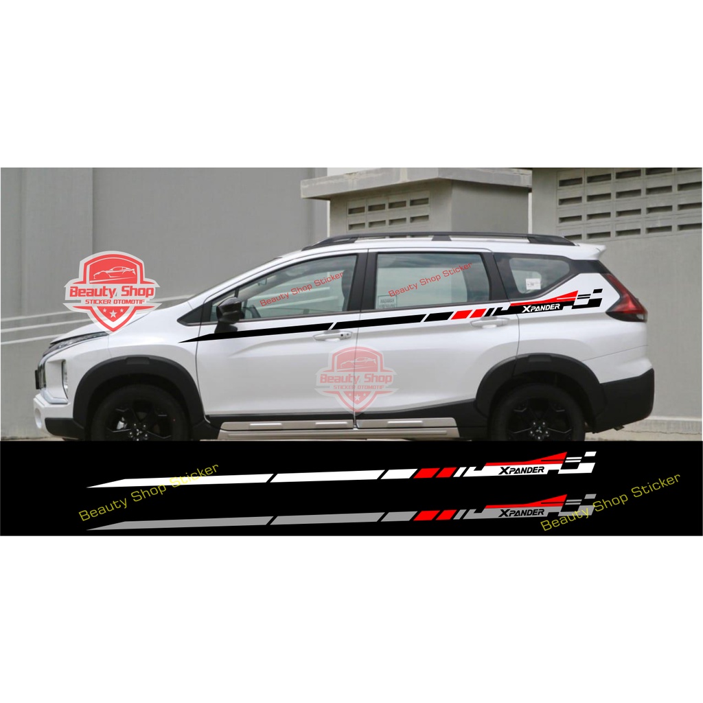 Jual stiker sticker mobil xpander stripe list cutting sticker mitsubishi xpander minimalist ...