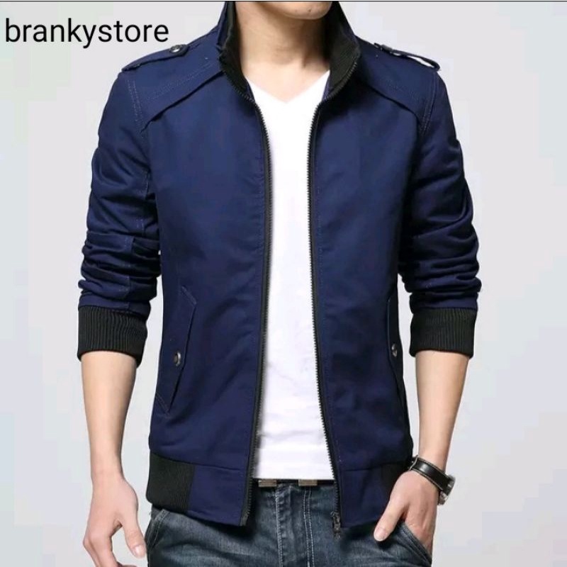 Jual jaket/semi jas/jaket bomber/jaket bomber pria size S sampai XXL ...