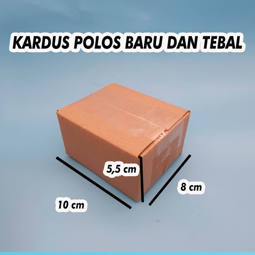 Jual KOTAK KARDUS POLOS BOX PACKAGING KECIL AKSESORIS SOUVENIR 10X8X5,5 ...