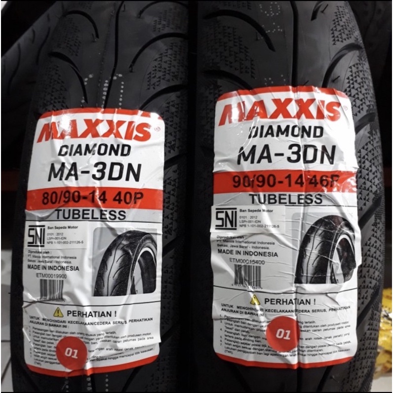 Jual Ban Maxxis Ring 14 80/90-14 90/90-14 MA3DN Tubles | Shopee Indonesia
