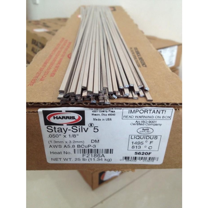 Jual Kawat Las Perak 5% / Silver Brazing Harris Stay-Silv 5 | Shopee Indonesia