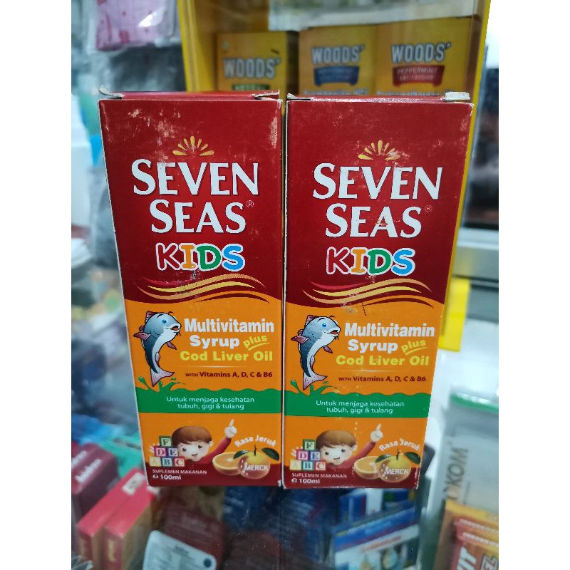 Jual SEVEN SEAS KIDS MULTIVITAMIN SYRUP PLUS COD LIVER OIL 100ML ...