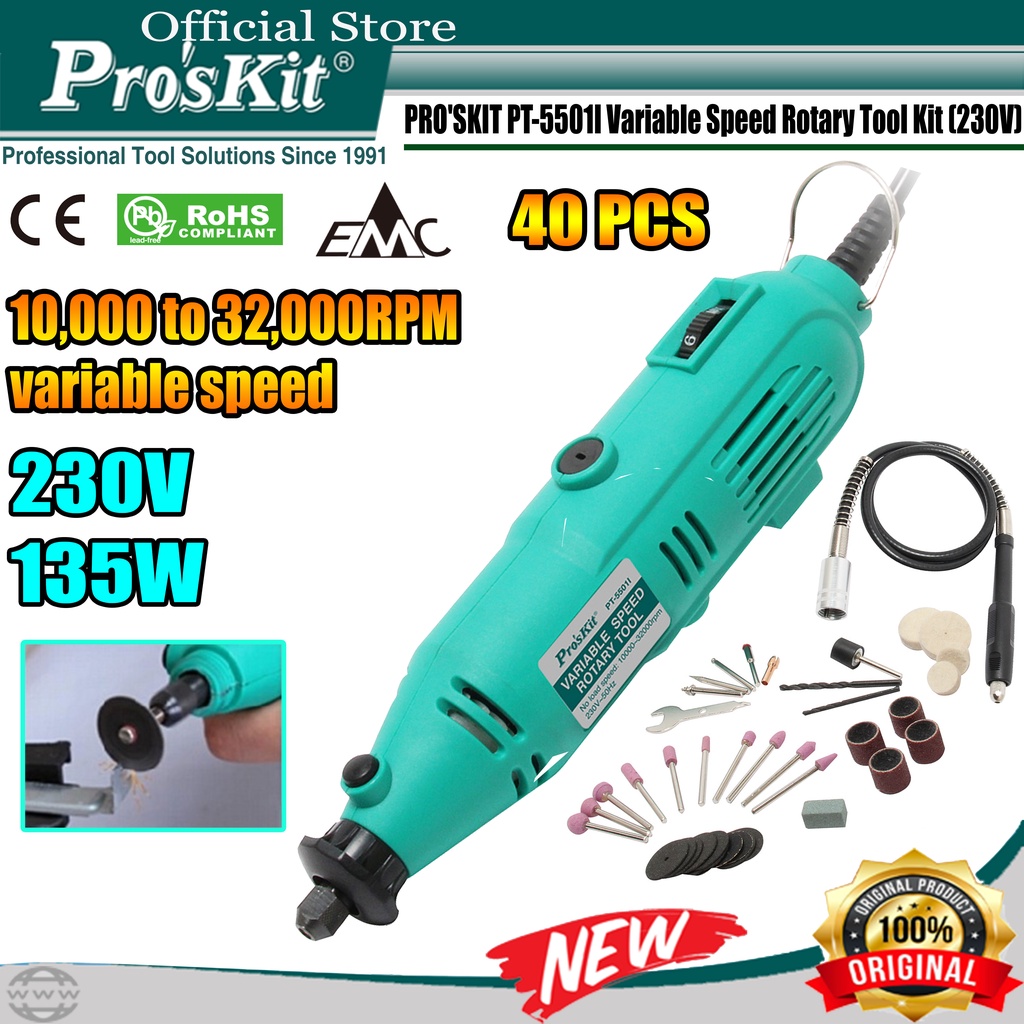 Jual Pro'sKit - Gerinda Mini Pro'sKit Pt-5501I Variable Speed Original / Gerinda Mini Terbaik ...