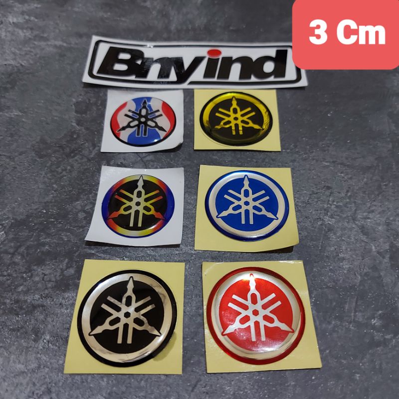 Jual STICKER EMBLEM LOGO YAMAHA 3 CM EMBLEM MIO TIMBUL | Shopee Indonesia