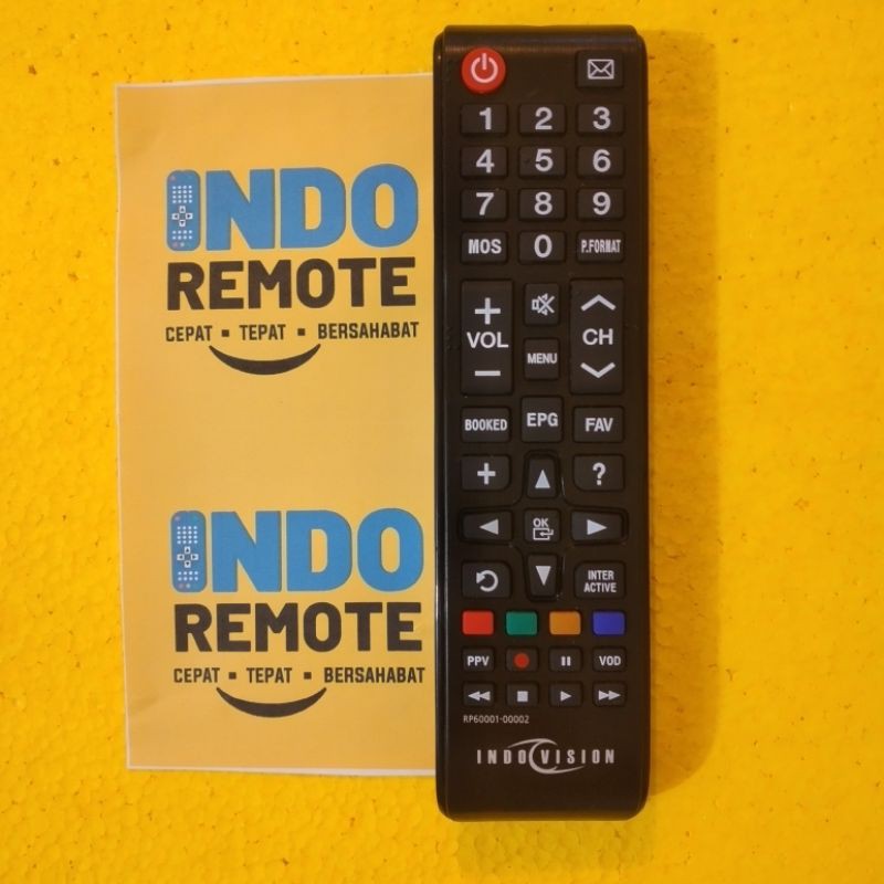 Jual REMOTE TV PARABOLA DECODER INDOVISION ORIGINAL | Shopee Indonesia