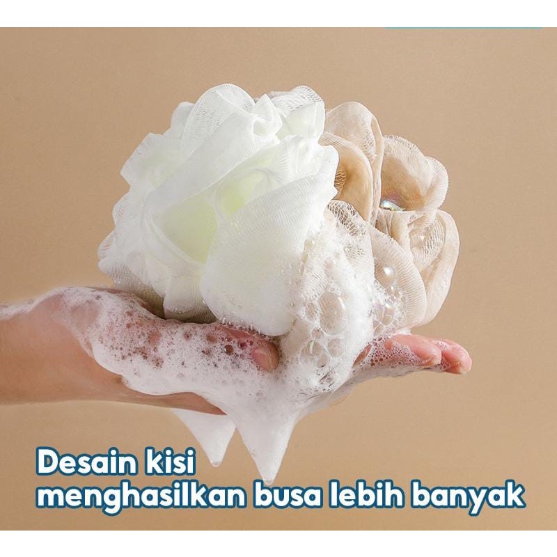Jual SPONGE MANDI / SHOWER PUFF / SPONGE BUSA BAGUS / SPONS MANDI ...
