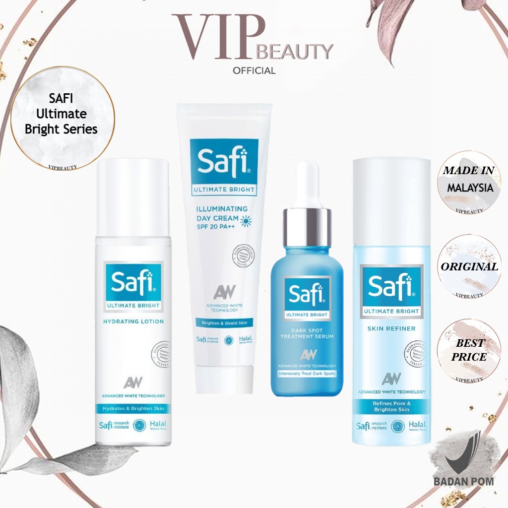 Jual SAFI Ultimate Bright Series - Serum | Lotion | Skin Refiner | Day Cream | Shopee Indonesia