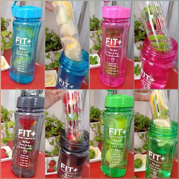 Jual Botol Infused Water 700 ml Fit+ Daily Dusdusan | Shopee Indonesia