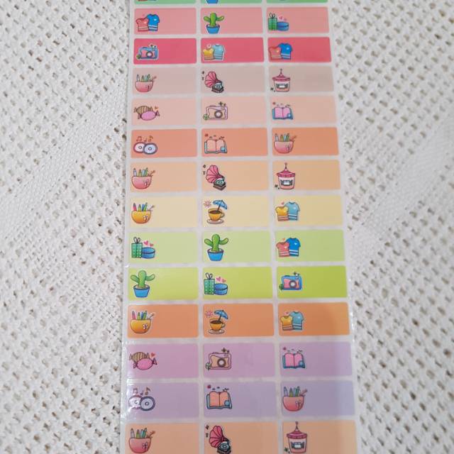 Jual STIKER NAMA WATERPROOF / STIKER LABEL NAMA | Shopee Indonesia