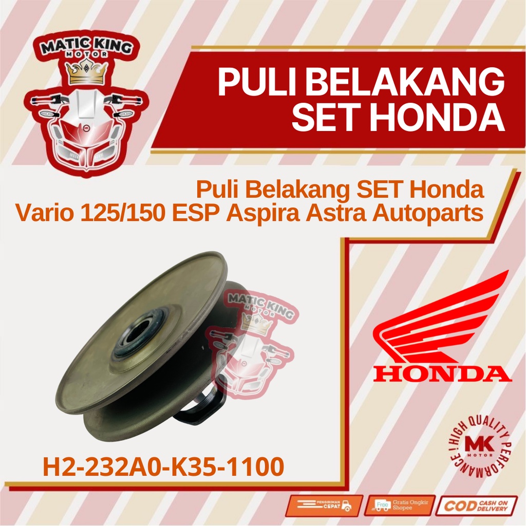 Jual Pully Pulley Puli Belakang Honda Vario 125 150 ESP LED K35 K36 ...