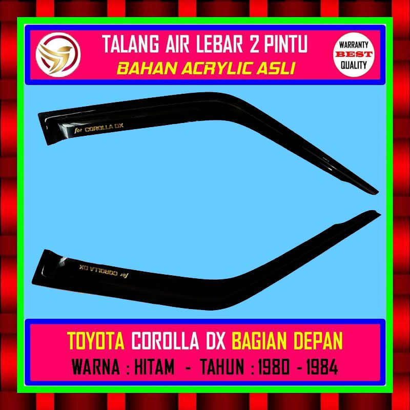 Jual TALANG AIR MOBIL - 2 PINTU DEPAN - TOYOTA COROLLA DX - TAHUN ...