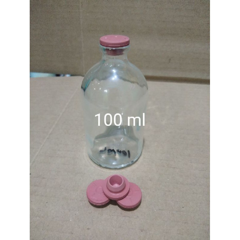 Jual botol kaca vial 100 ml | Shopee Indonesia