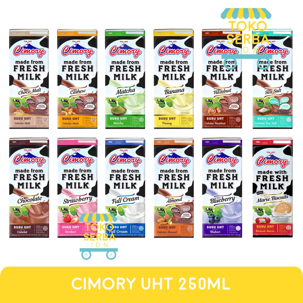 Jual Cimory Susu UHT Milk All Varian 250ml Susu Sapi | Shopee Indonesia