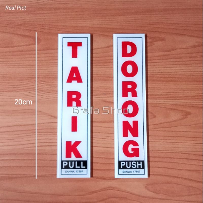 Jual Sign Akrilik Tulisan Tarik Dorong | Shopee Indonesia
