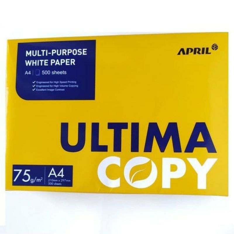Jual Ultima Copy Paper A4 Kertas Hvs Tebal 75gsm Fotokopi Print 75 Gsm