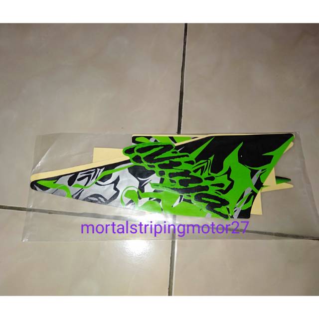 Jual STIKER & STRIPING KAWASAKI KIPS NINJA RR 2013 HIJAU LIS ORI ...
