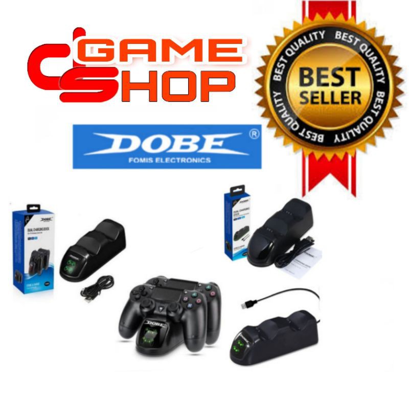 Jual dobe dual charging dock v2 led stik ps4 charging dock stik ps4 led ...