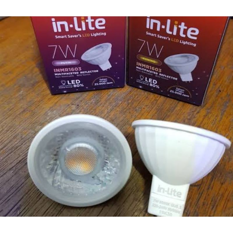 Jual Led spotlight mr16 tusuk 5w 5 watt 7w/7watt inlite lampu LED ...