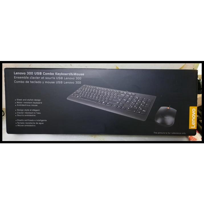 Jual Lenovo 300 Usb Combo Keyboard & Mouse - Us English | Shopee Indonesia