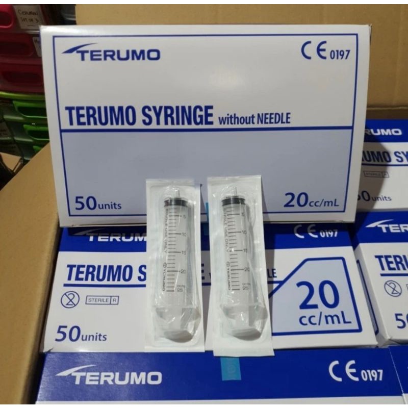 Jual TERUMO 20 cc TERUMO 20 ml SYRINGE SPUIT | Shopee Indonesia