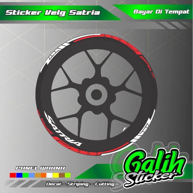 Jual Sticker Velg SATRIA 150 cc Terlaris - Lis Velg Satria F 1500 cc ...