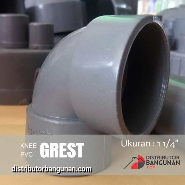 Jual Fitting Pvc Sambungan Pipa Pvc Paralon Knee 1 1/4 Grest | Shopee Indonesia