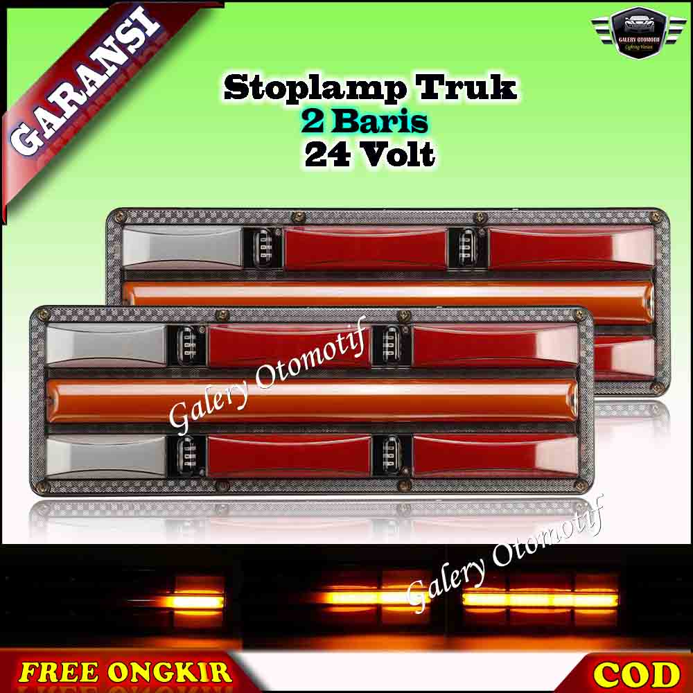 Jual Lampu Variasi Stop lamp Stoplamp Rem Belakang LED 2 Baris Mobil ...