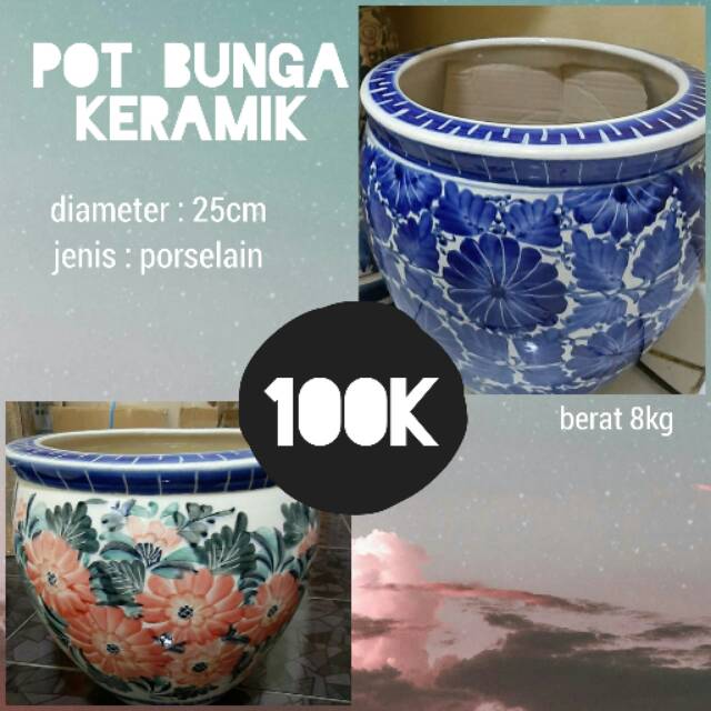 Jual Pot Bunga Keramik Motif | Shopee Indonesia