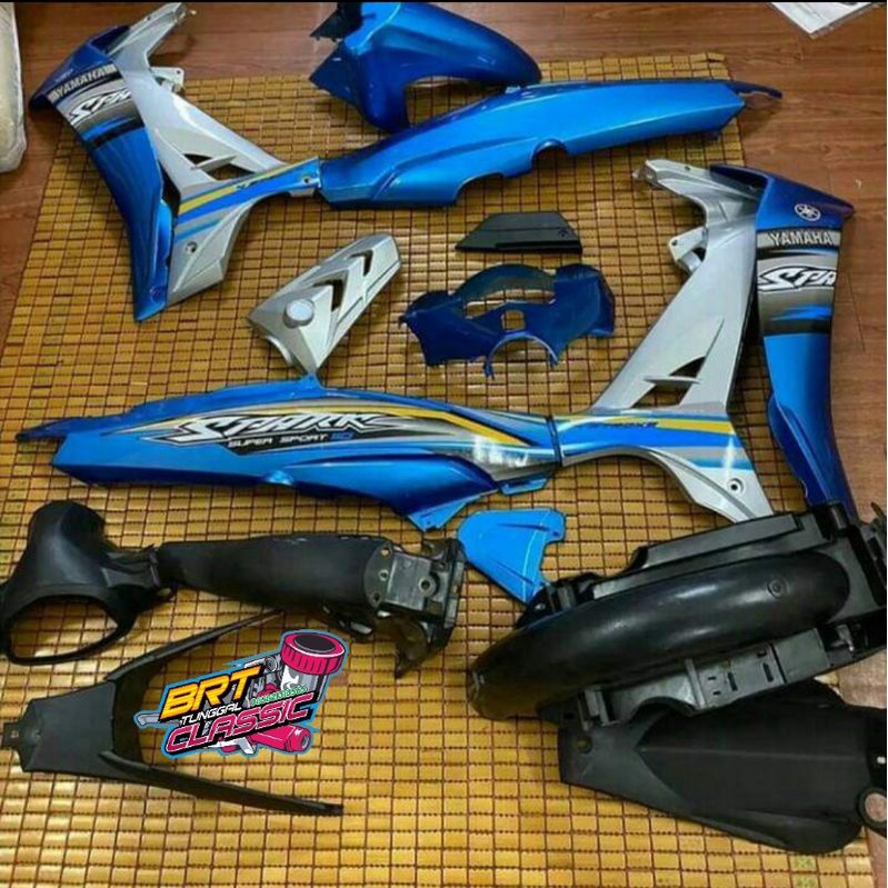 Jual Cover body vega r new full set halus kasar biru muda silver NO ...