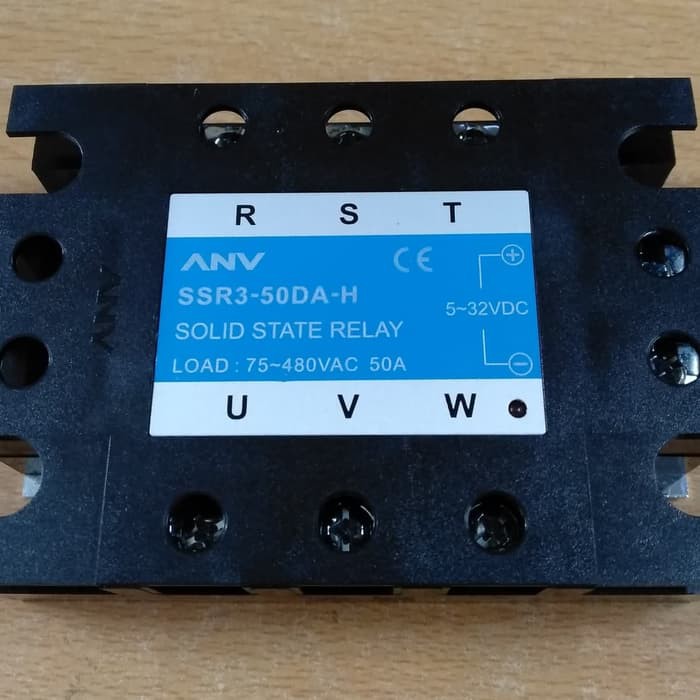 Jual SSR3 50DAH ANV Taiwan Original SSR 3p 3 phase no TSR 50DAH 50DA ...