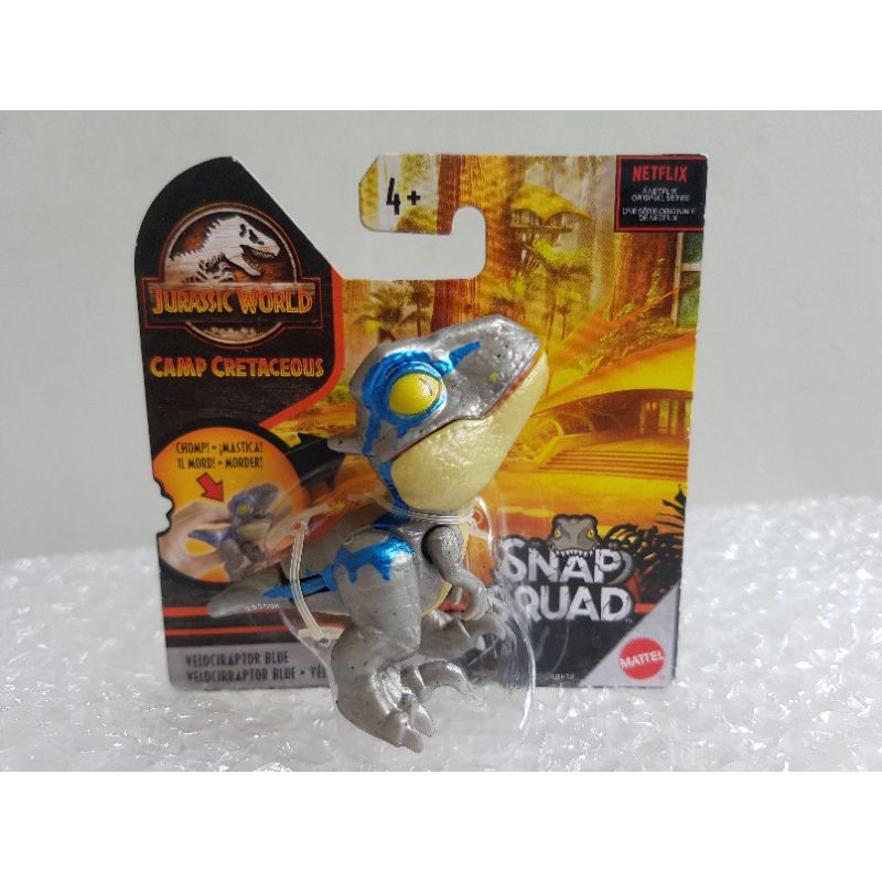 Jual Velociraptor blue Snap Squad Jurassic World Mattel | Shopee Indonesia