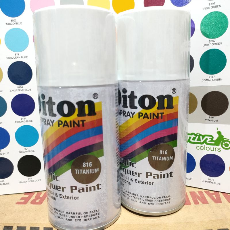 Jual Pilok Pilox Cat Semprot Diton Titanium Grey Abu abu 816 300cc ...