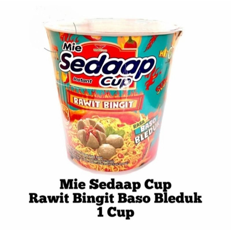 Jual Mie sedaap cup rasa BASO BLEDUK rawit bingit popmie - mi instan ...