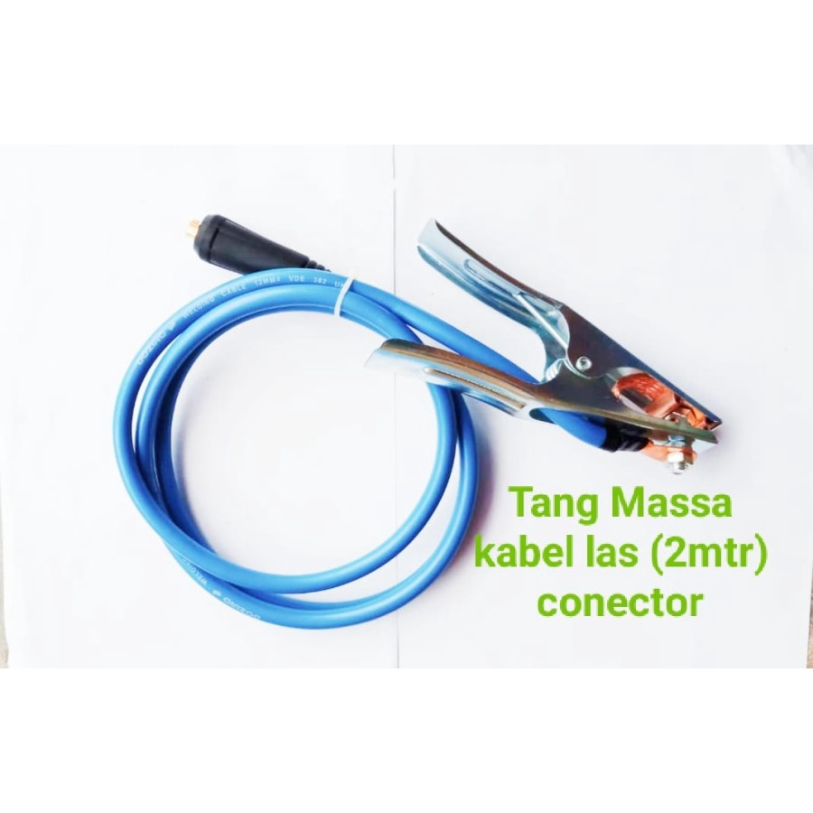 Jual PROMO Tang Massa + Kabel Las 12mm (2 mtr) + Connector - Siap Pakai ...