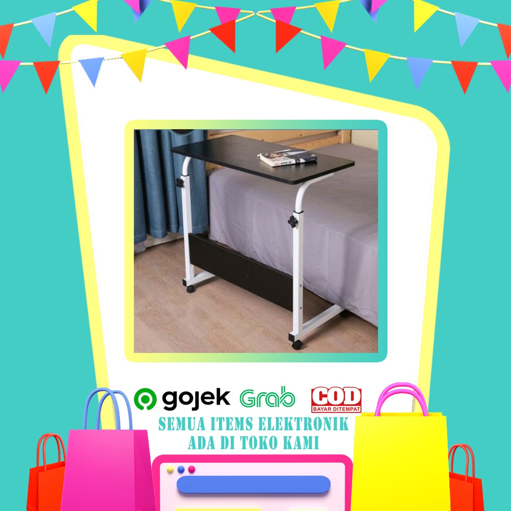 Jual Meja Laptop Lipat Adjustable Portable Rotate Laptop Desk Hitam ...