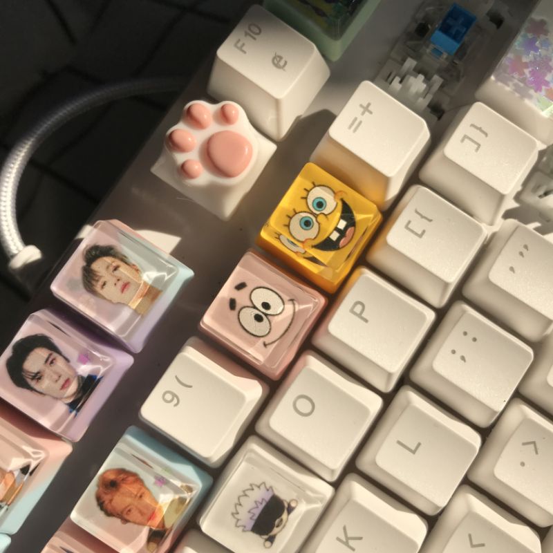 Jual Keycaps Spongebob & Patrick | Mechanical keyboard | Shopee Indonesia