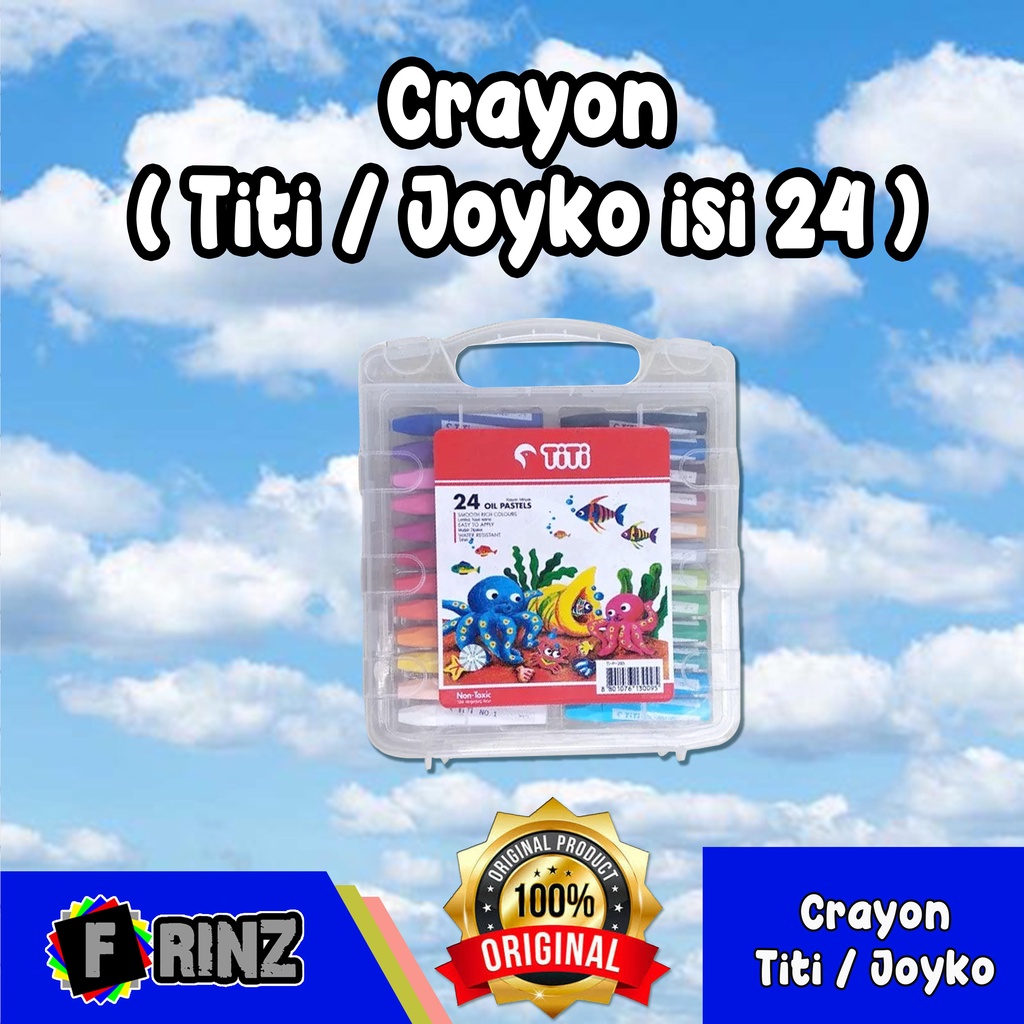 Jual ATK ~ Crayon Titi / Joyko Isi 24 / Krayon Warna Original | Shopee Indonesia