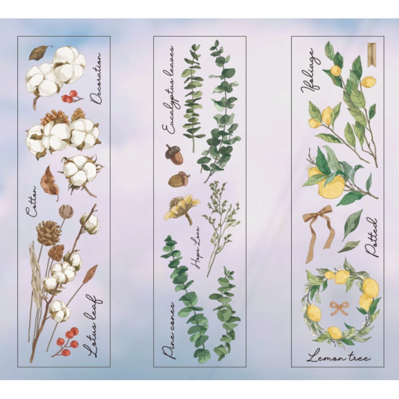 Jual Stiker Bunga Aesthetic Deco Sticker Flowers Set - SP07 | Shopee ...