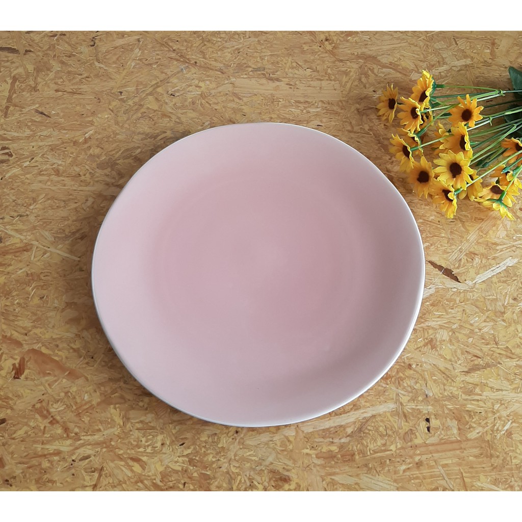 Jual 00203 Piring Makan Keramik Color Polos / Piring Keramik / Piring ...