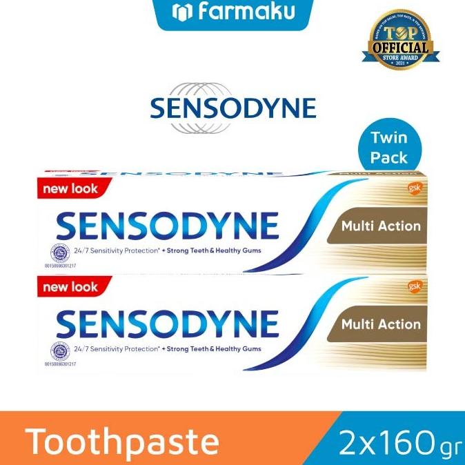 Jual Twin Pack Sensodyne Multi Action Toothpaste 160 g | Shopee Indonesia