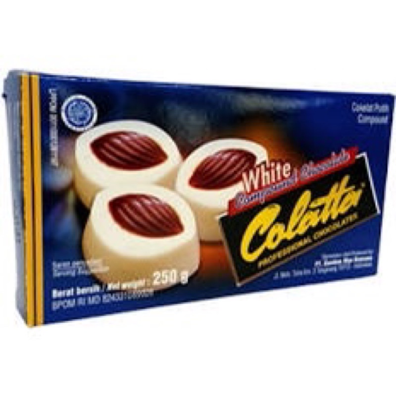 Jual Coklat Batangan Compound Collata Dark, White, Milk, Strawberry ...