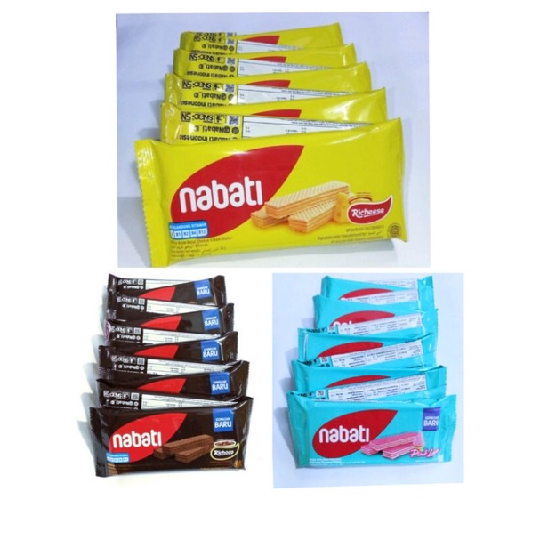 Jual Nabati Wafer 20gr 1 pak ( isi 20 ) / Coklat / Keju / Pink Lava ...