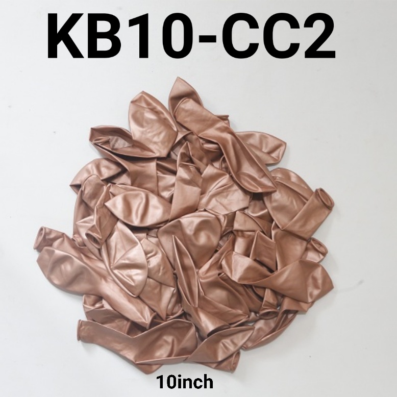 Jual KB10-CC2 Balon latex 10 inch 25 cm chrome tebal mengkilap merah ...