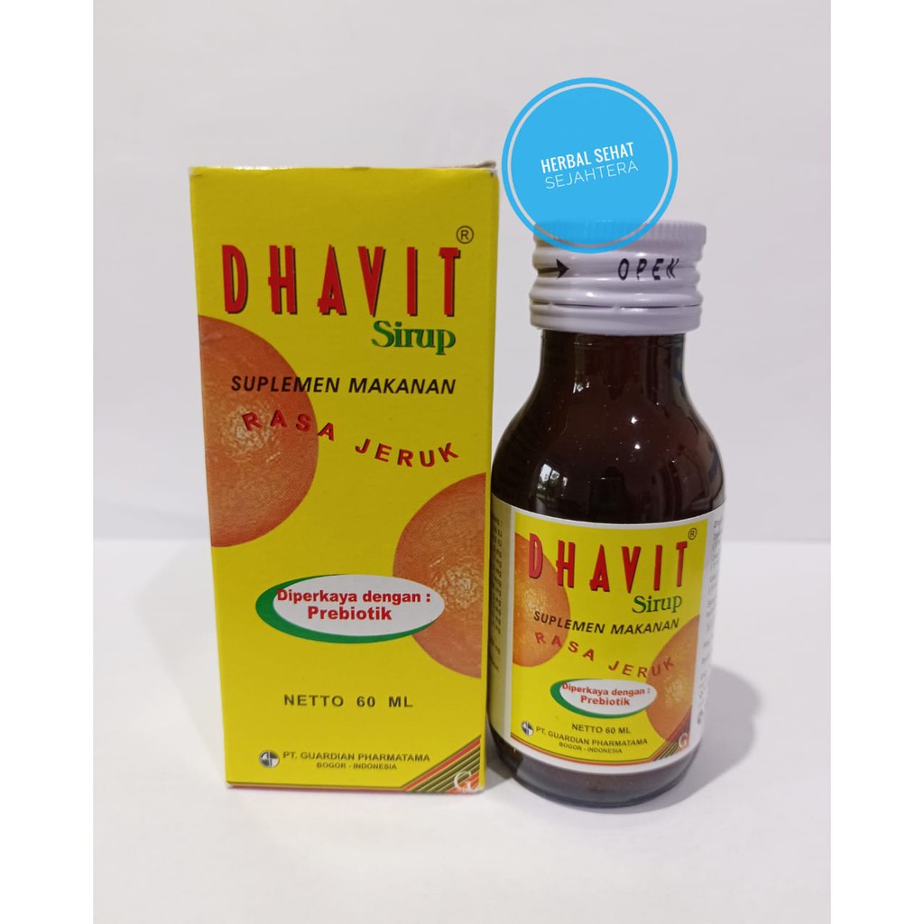 Jual DHAVIT SIRUP 60 ML Dhavit Sirup 60ml dhavit sirup / Vitamin dan ...