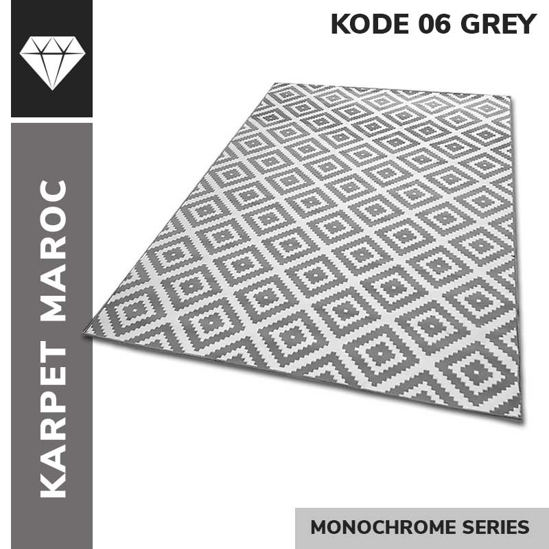 Jual [Carpet Shop Sby] Karpet Maroc 100X150 - Kode 06 GREY | Shopee ...