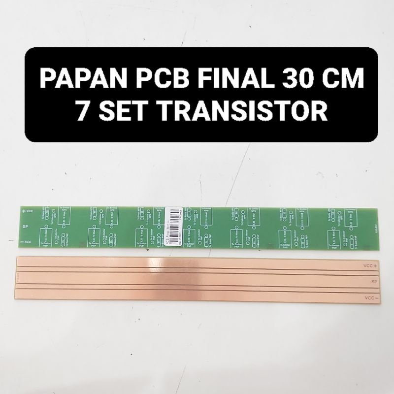 Jual Papan PCB Final Transistor 30 CM 7 Set TR 30CM | Shopee Indonesia