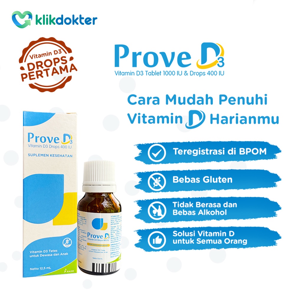 Jual Prove D3 400IU 12.5ml - Vitamin D3 drop | Shopee Indonesia