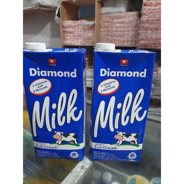 Jual Susu UHT full cream merek Diamond 1 liter,susu cair merek diamond ...