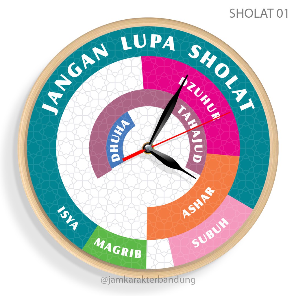 Jual Jam Karakter Bandung - Jam Dinding Masjid Jadwal Sholat Shalat ...